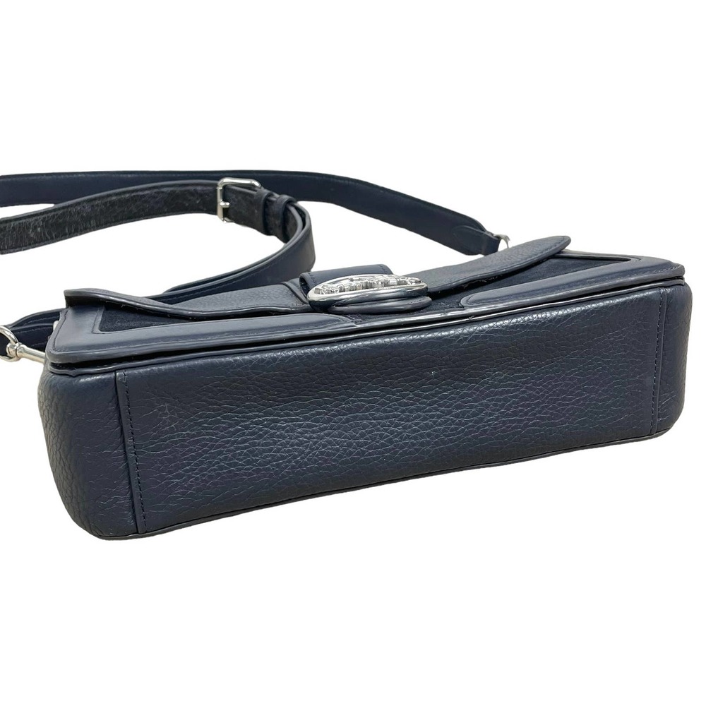 Coach Georgie Midnight Blue Leather Crossbody Purse - Gem